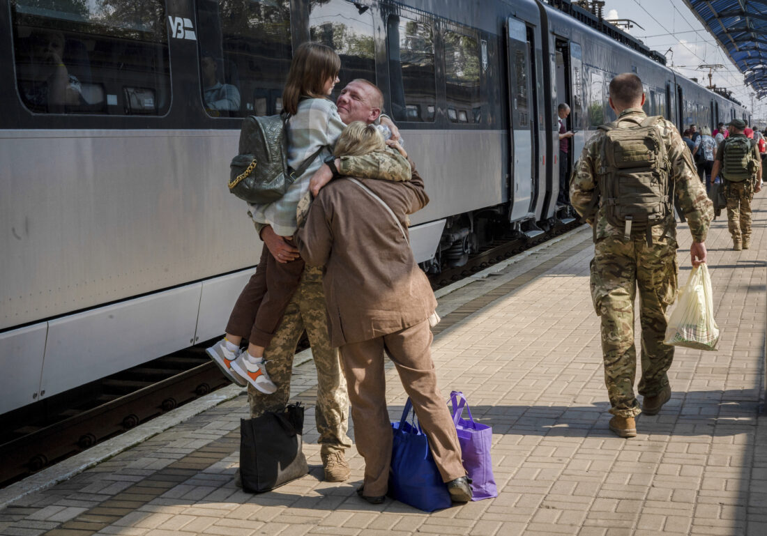 A Ukrainian train is a lifeline connecting the nation’s capital with ...
